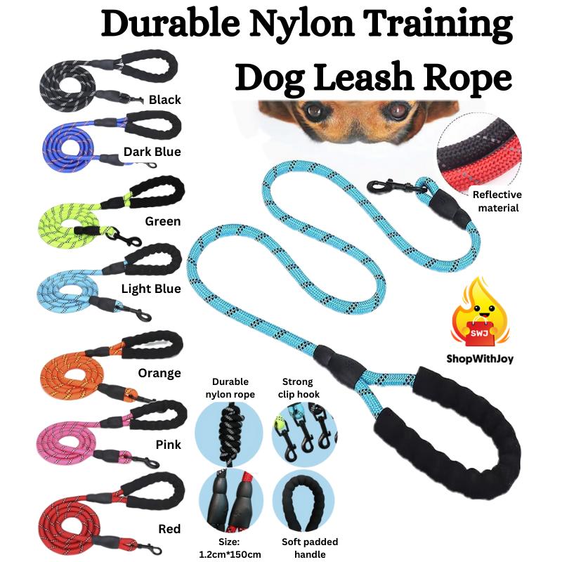 【ShopWithJoy】Durable Nylon Dog Leash Color Pets Dog Leash Tali - TikTok ...