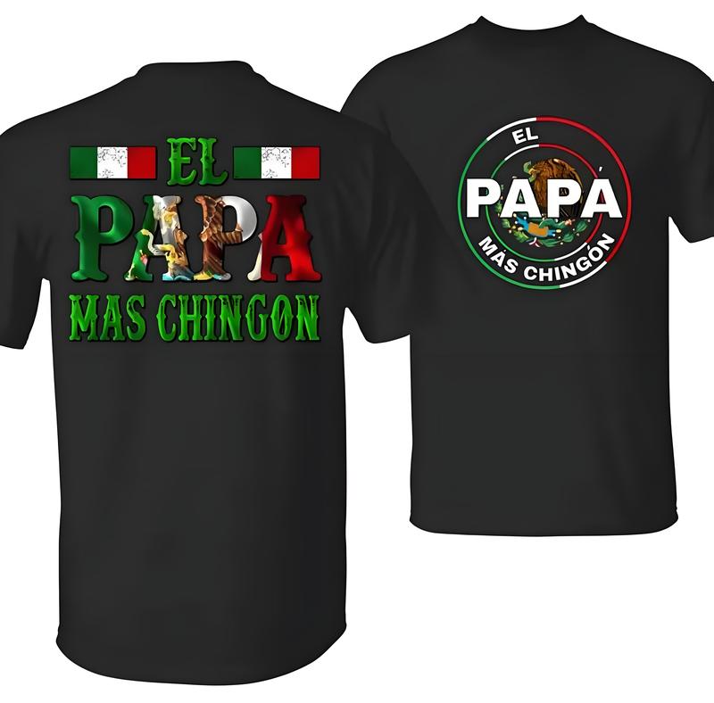 El Papa Más Chingón" Latino Dad T-Shirt – Bold Eagle & Flag Design ...