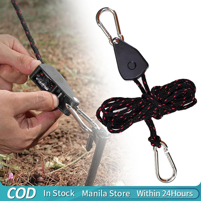 2pcs Adjustable Rope Hanger 1/8” 2m Ratcheting Tie Down Rop - TikTok ...