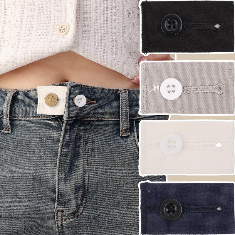 1Pc Trousers Adjustable Clothes Fastener Elastic Extended Buttons ...