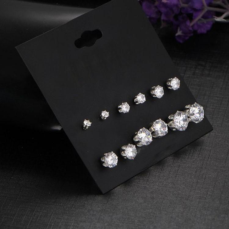 Set Anting-anting Stud Telinga, 6 Pasang, Warna Cerah, Baran - TikTok ...