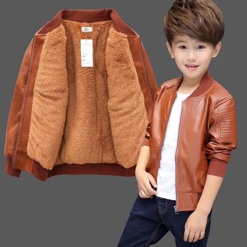 Boys Coats Autumn Winter Fashion Children's Plus Velvet / No - TikTok ...