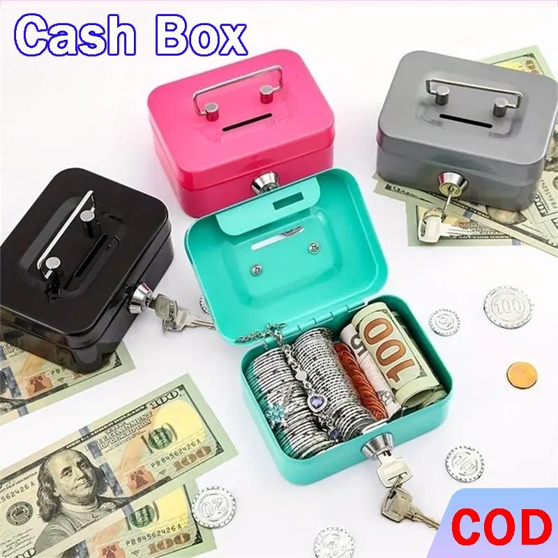 Mini cash box with lock and key/ Cute Coin bank Money Box fo - TikTok ...