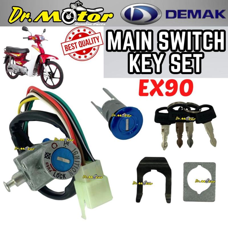 DEMAK EX90 4w Key Set Main Switch Kunci Suis Complete Set 100% - TikTok Shop Malaysia