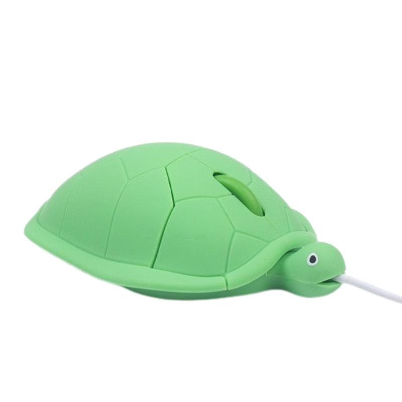 Green for Turtle Shaped Wired Mice Portable Corded Optical Mouse ...