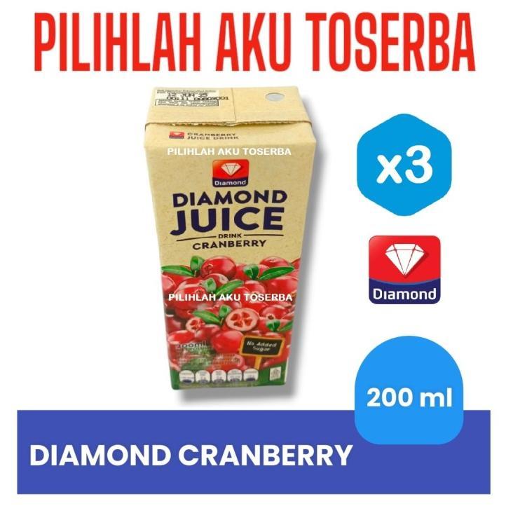 DIAMOND JUICE CRANBERRY Jus Cranberry 200 ml - ( HARGA 3 pcs ) - Shop ...