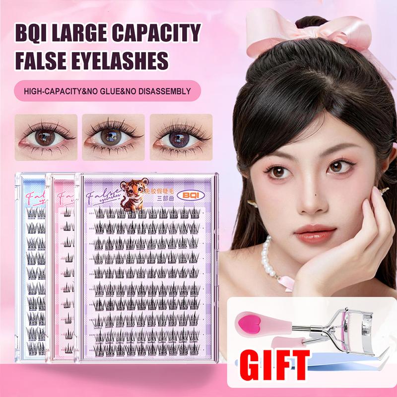 MQ [Free BQI Tweezers] BQI Eyelashes Super Sticky False Eyelashes ...