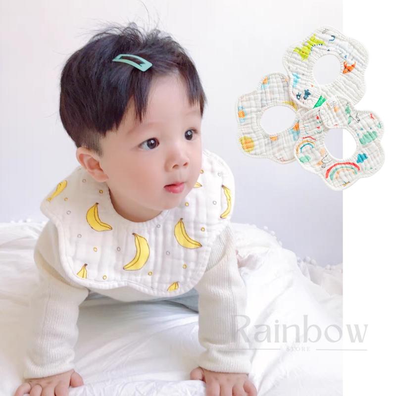 Bibs Baby Cotton Bibs 360 Six-Layer Children Baby Bibs Newborn - TikTok ...