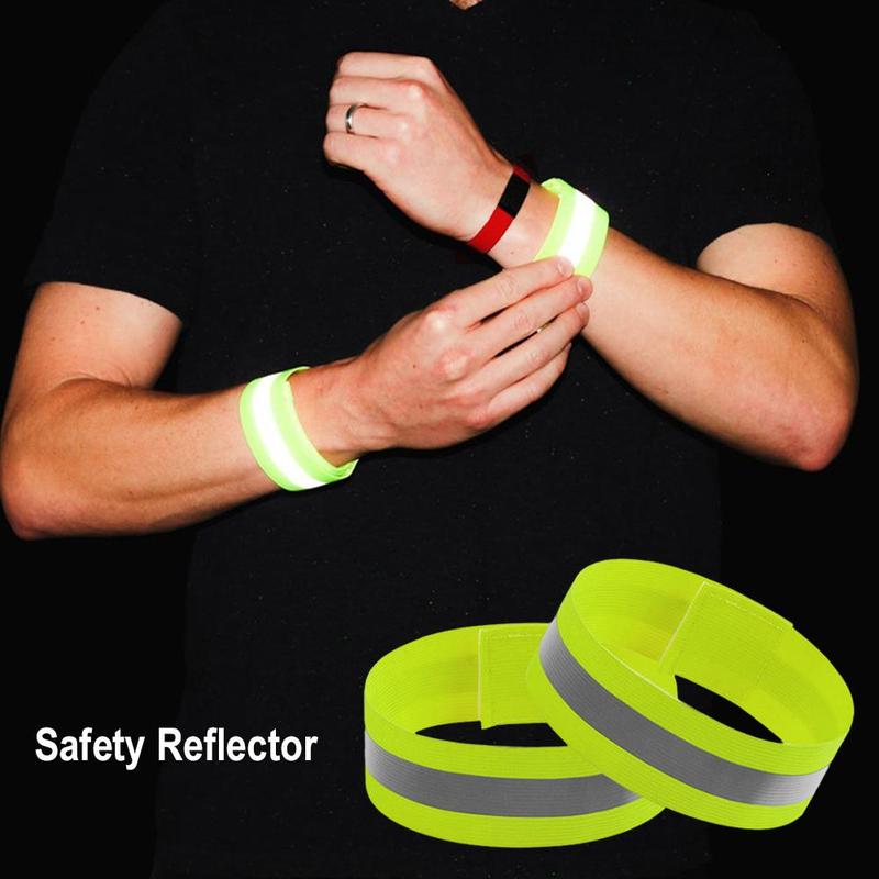 Reflective Bands Elastic Armband Wristband Safety Reflector Night ...