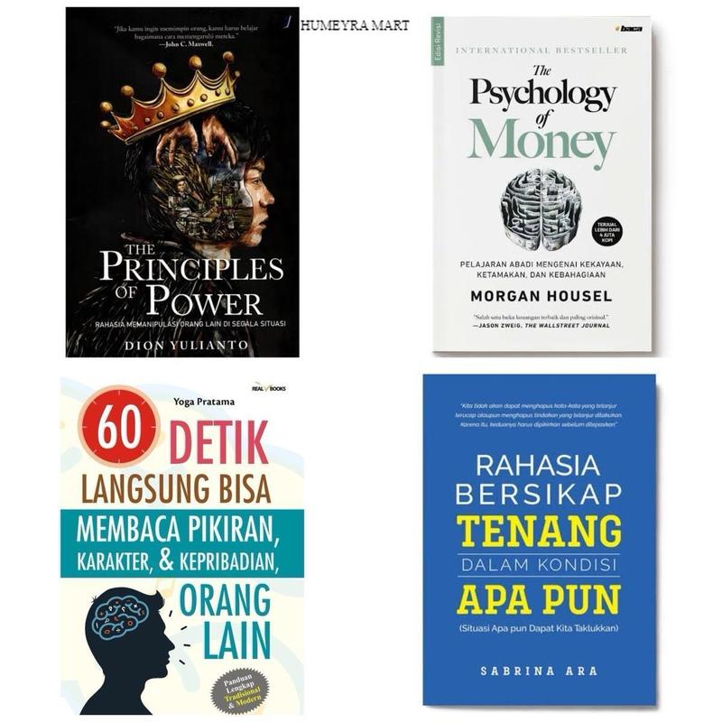 Paket 4 Buku Principles of Power - Psychology of Money - 60 Detik ...