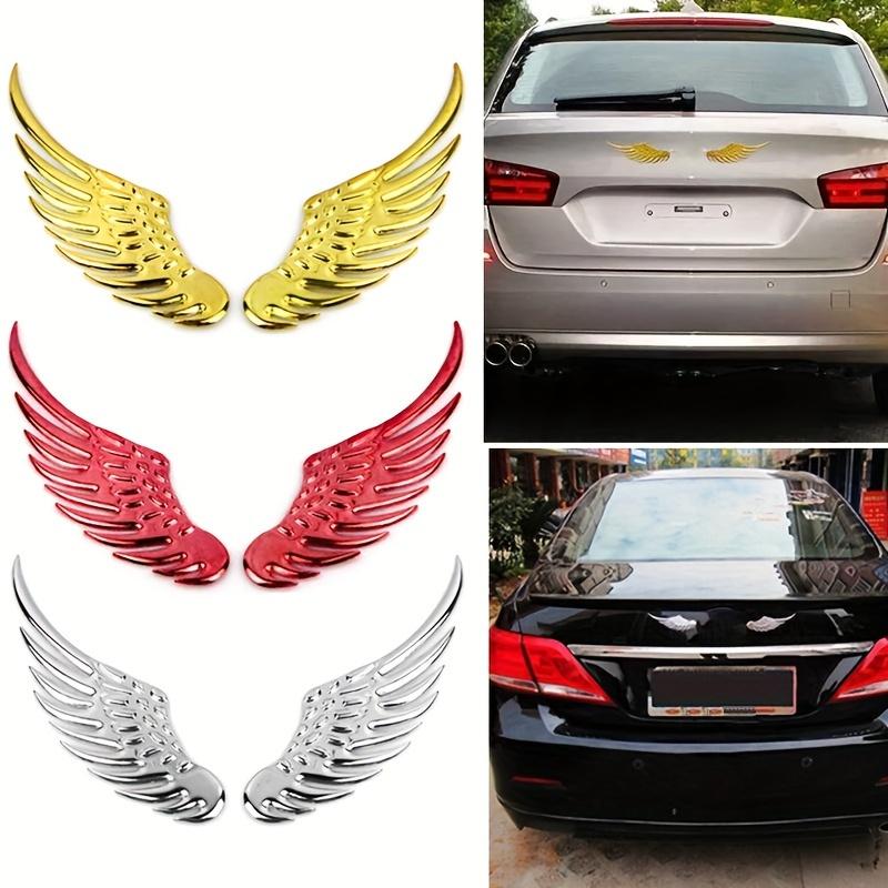 1 Pair PVC Soft Rubber Large Wing Car Stickers 3D Stereo Car - TikTok Shop