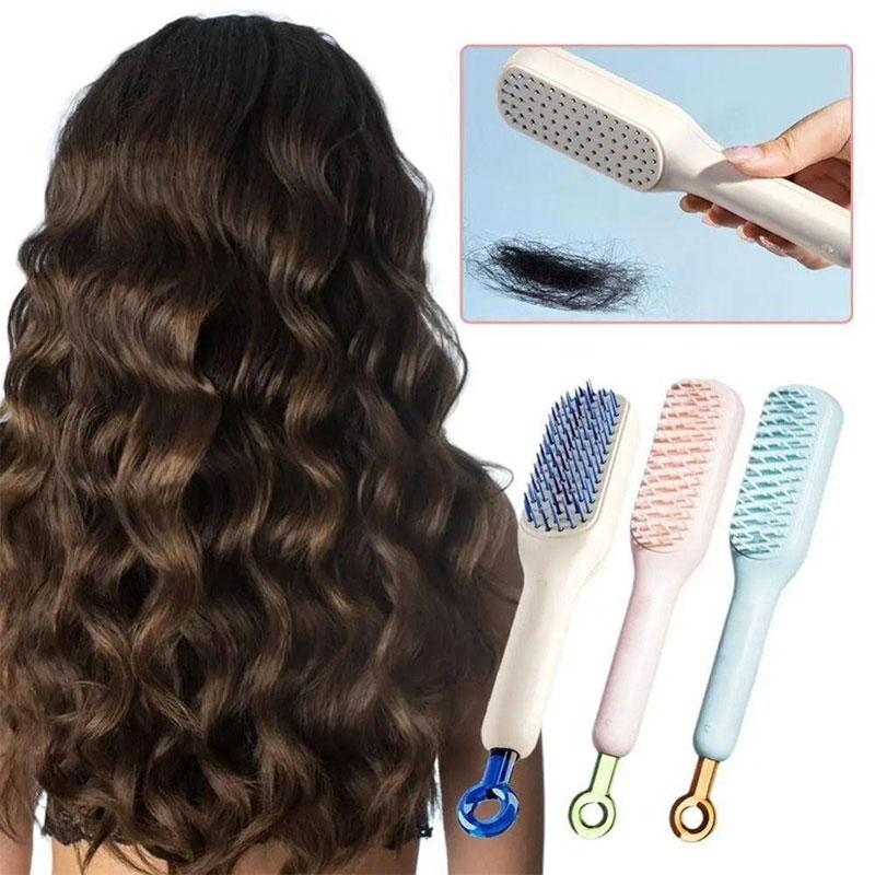 Retractable Comb Self-Cleaning Comb Massaging Scalp Anti-static ...