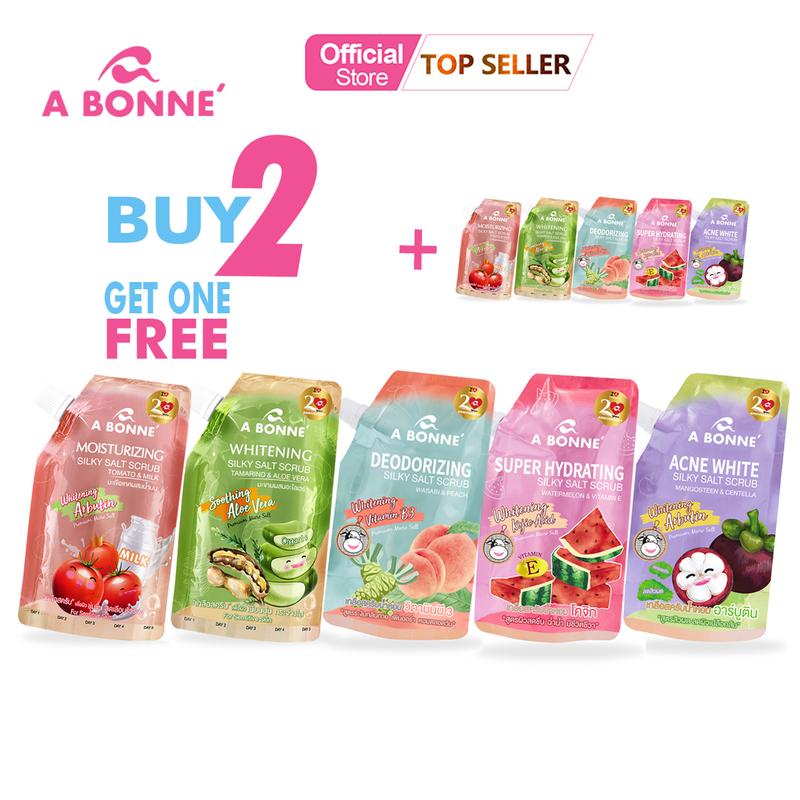 ( Buy 2 Get 1 FREE ) Abonne Silky Salt Scrub Whitening Scrub - TikTok ...