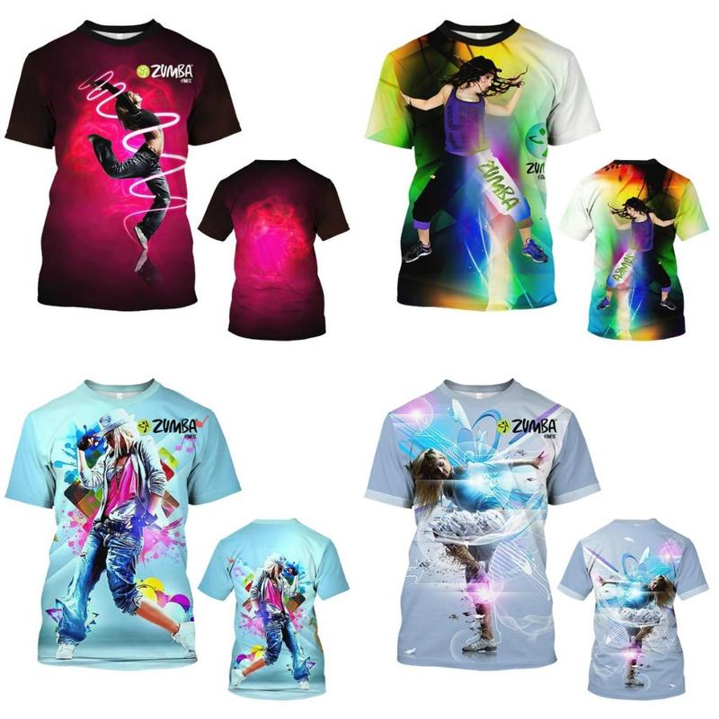 Zumba Drifit Shirt 2024 Rainbow Fitness Black print Tshirts Women ...