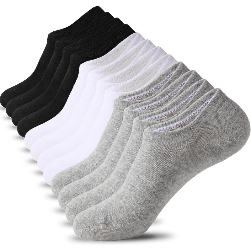 6/10 Pairs Non Slip No Show Socks Womens and Mens Low Cut Invisible ...
