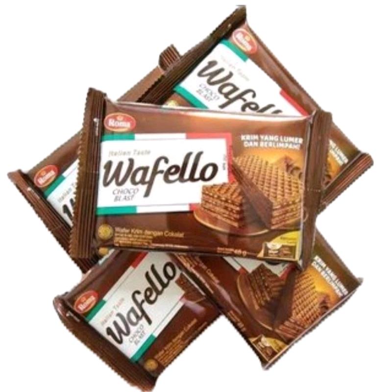 Wafello Nissin Coklat dan Caramel Renceng isi 10 - Shop | Tokopedia