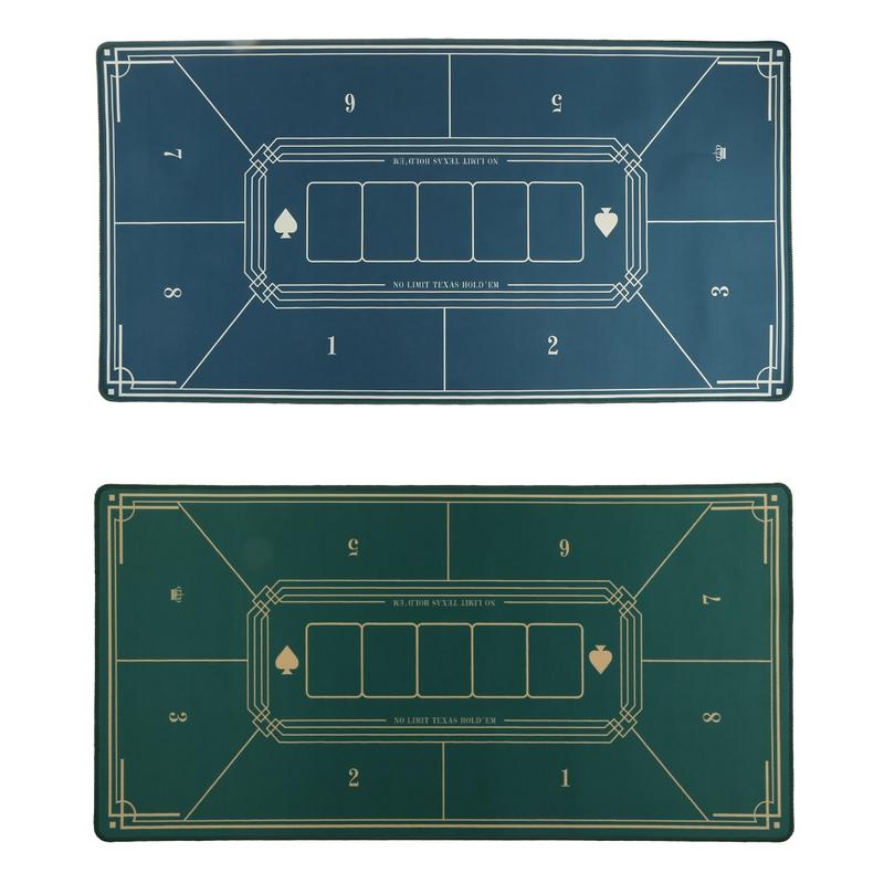 【Ready Stock】 40x20In Profession Poker Mat 6 Players Rubber Texas ...