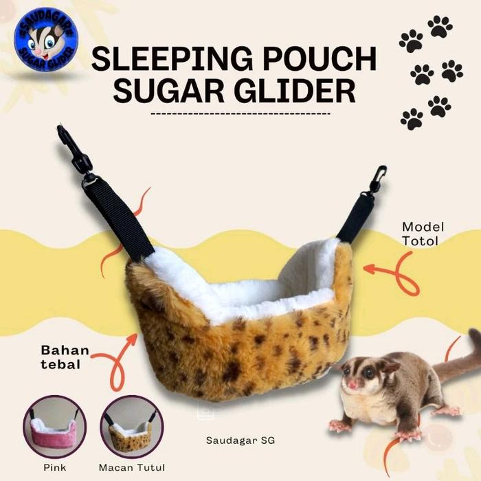 Jual Sleeping Pouch Sugar Glider Model Kora/Tempat Tidur Sugar Glider ...