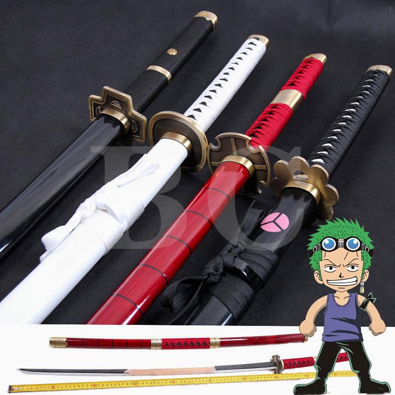 【Wooden】Japanese Anime cosplay sword Zoro One Piece Roronoa Zoro ...