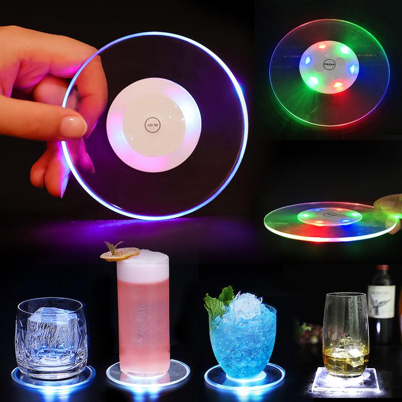 Coaster LED Bar Akrilik Kilat Koktel Tikar LED Kristal Ultra - TikTok ...