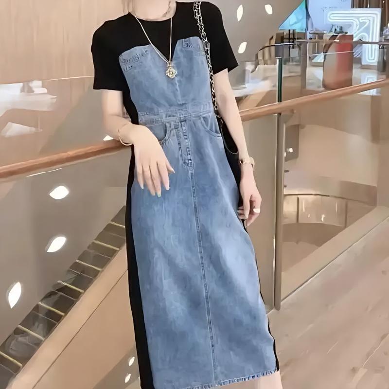 Pakaian Denim, Fesyen Musim Panas, Mewah, Elegan, Dua Helai, - TikTok ...