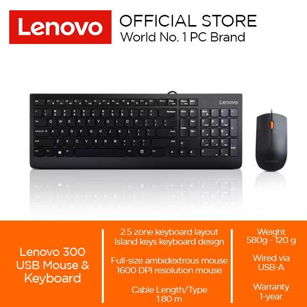 Jual Lenovo 300 USB Combo Keyboard & Mouse - Jakarta Pusat - Lenovo ...
