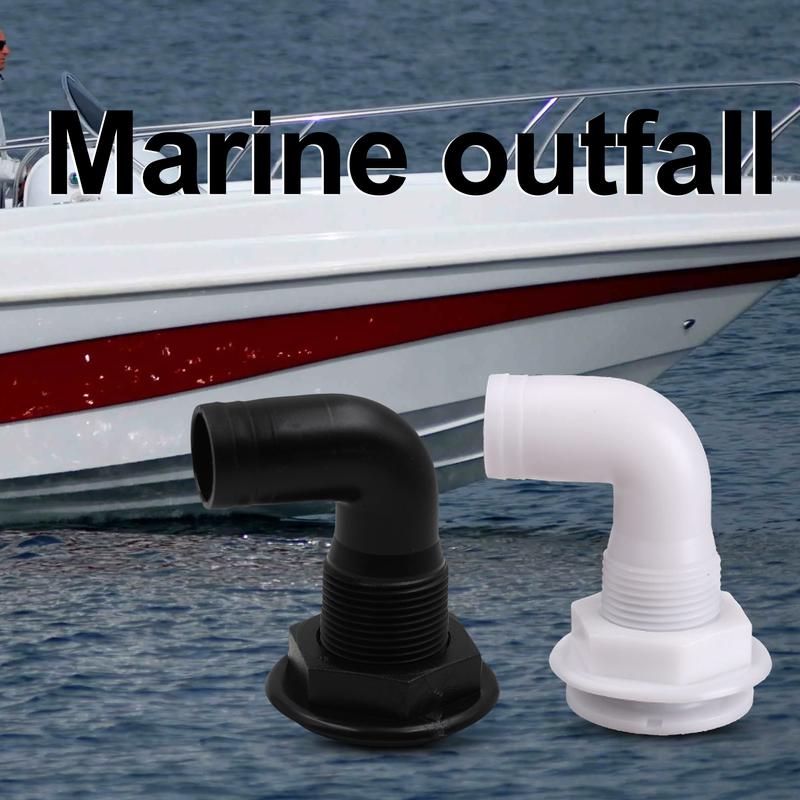 Boat Drain Tube Right Angle Solid Color Multi-use ABS 90 Degree ...