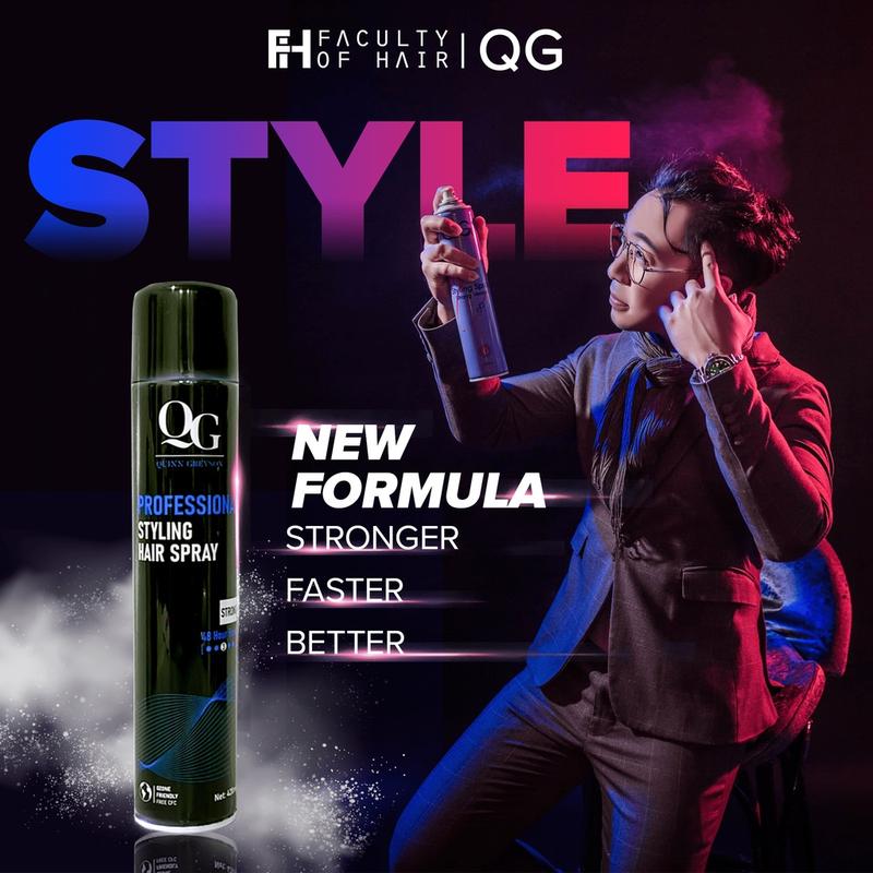 QG Hair Spray Professional Strong Hold Styling Spray Premium - TikTok ...