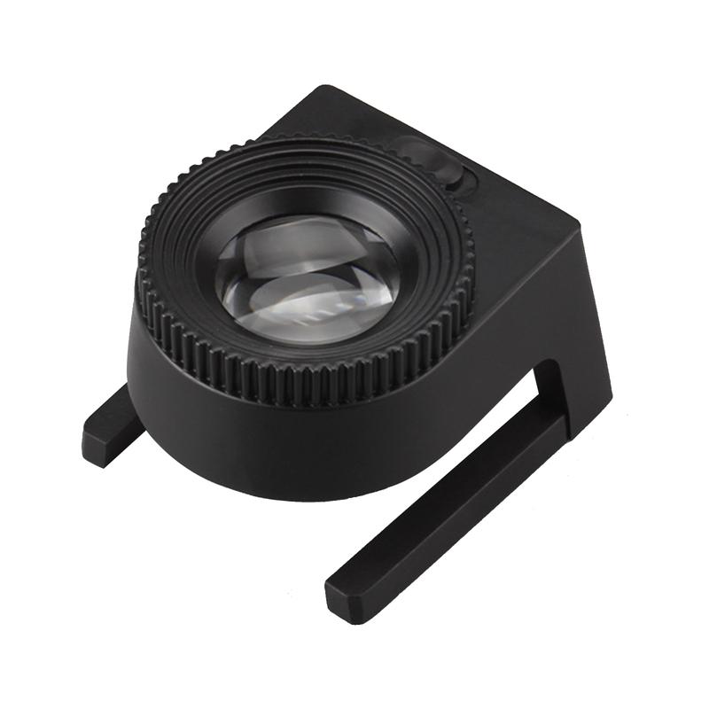 20X Coin Magnifier 3 Lights Portable Metal Eye Loupe Sewing Magnifying ...