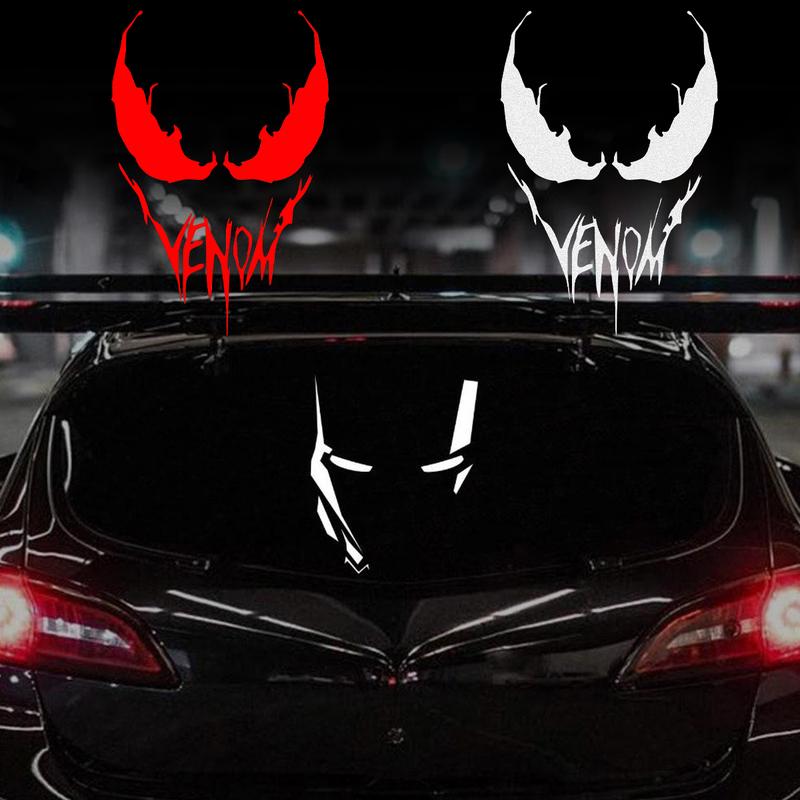 Venom Iron Man Car Stickers for Car Windows Rear Windshield ...