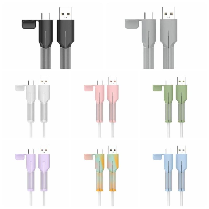 Universal Type C Charger Cable Protector Silicone Dustproof Cover ...