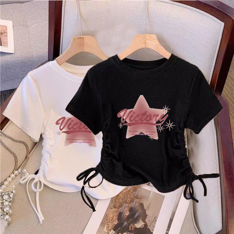 Baju-T Perempuan, Bahan Sutera Ais Musim Panas, Baju-T Bertali - TikTok ...