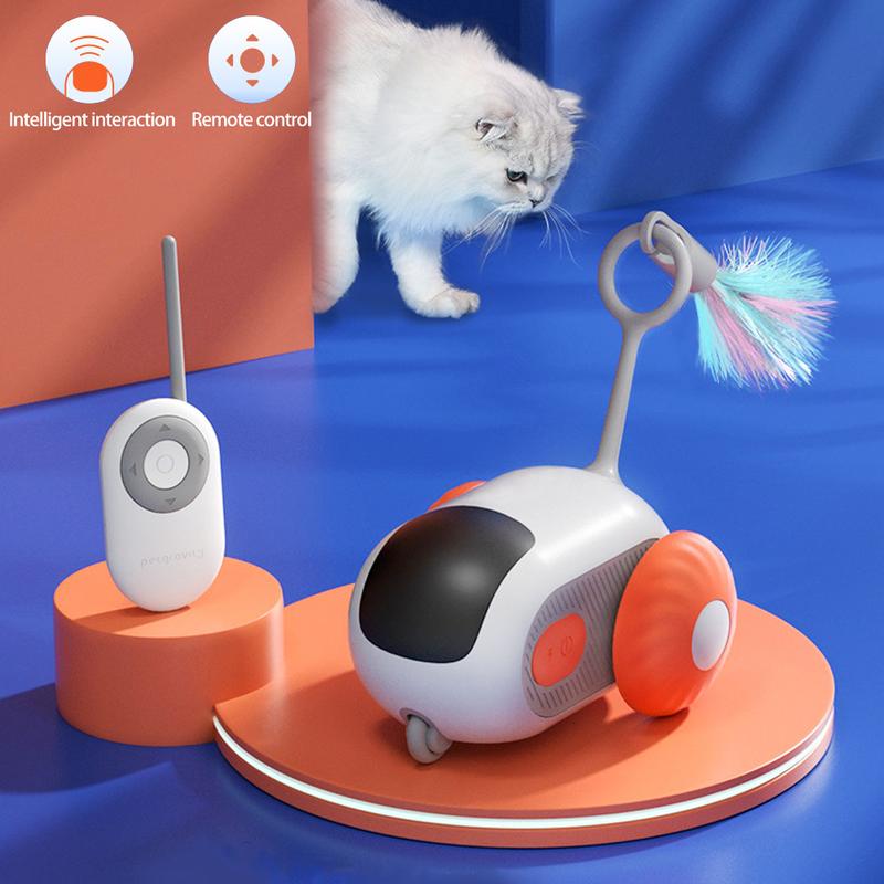 TK Remote Control Interactive Cat Car Toy USB charging Chasing - TikTok ...