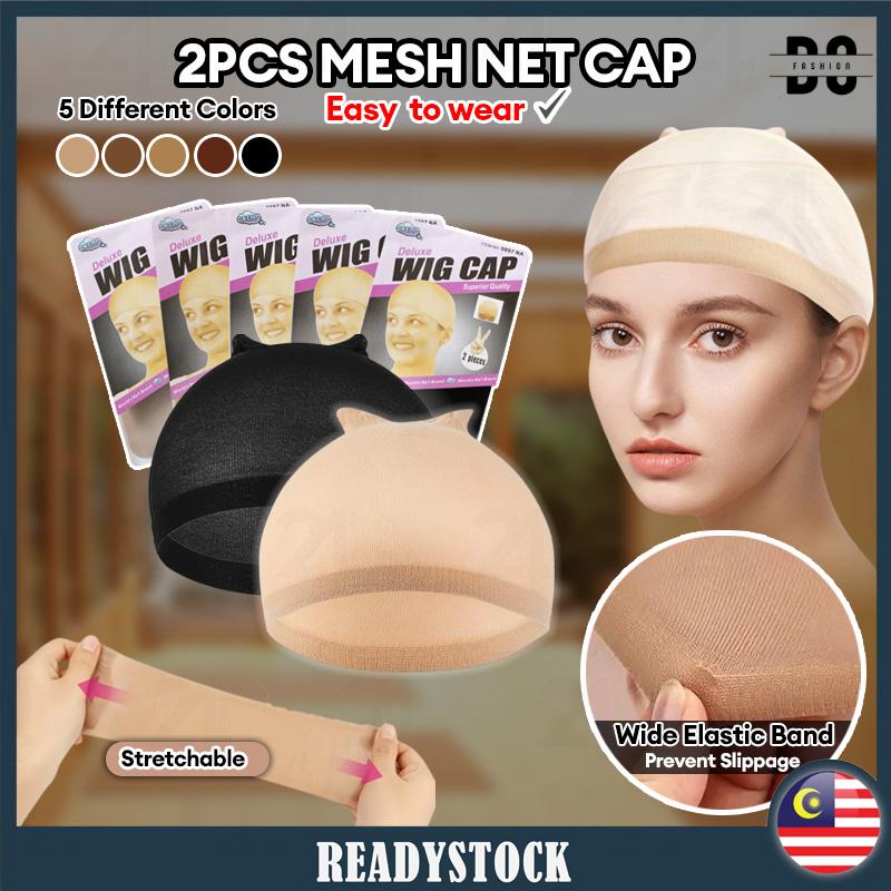 2Pcs Hair Cap Net Mesh Wig Cap Muslim Weaving Cap Cosplay anak tudung ...