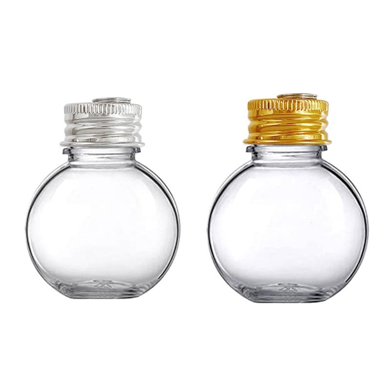 10Pcs/set 50ml Clear Empty Christmas Bauble Fillable with Removable ...