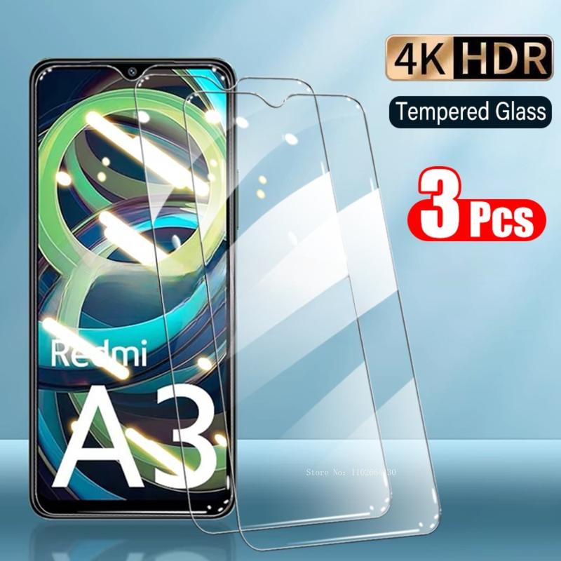 3Pcs Tempered Glass For Xiaomi Redmi A3 A2 A1 Plus Screen Protectors ...