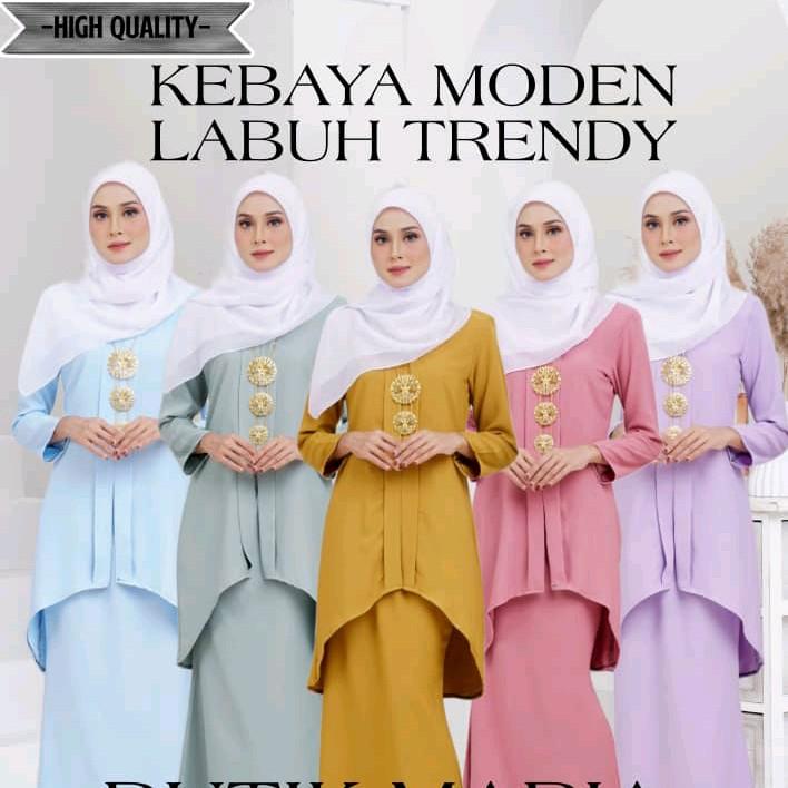 Kebaya Labuh Moden Ironless Murah Viral - TikTok Shop Malaysia