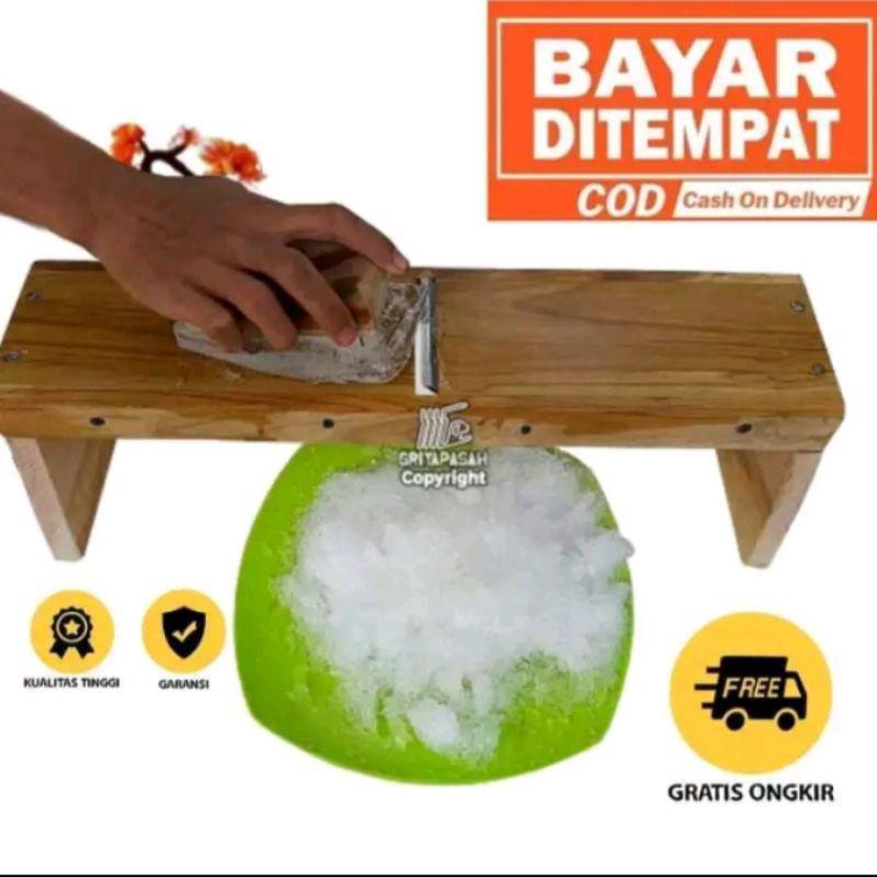 Serutan/pasrah es batu manual bahan kayu jati pilihan - Shop | Tokopedia
