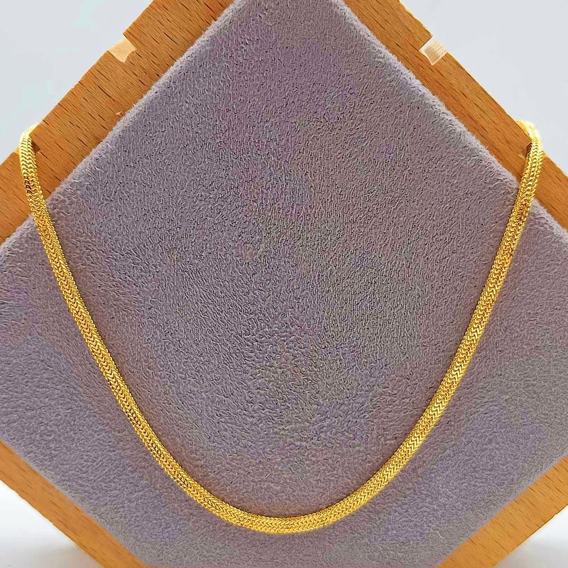 916 Gold Fox Tail Box Chain ( 2mm ) - TikTok Shop Singapore