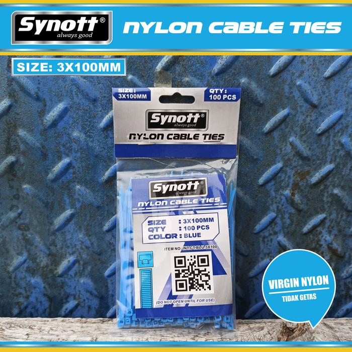 Jual Kabel Tis 100 mm X 3 mm Cable Ties Biru isi 100pcs - Jakarta Timur ...