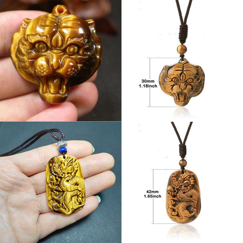liontin asli natural Naga / Tiger Eye stone - Shop | Tokopedia
