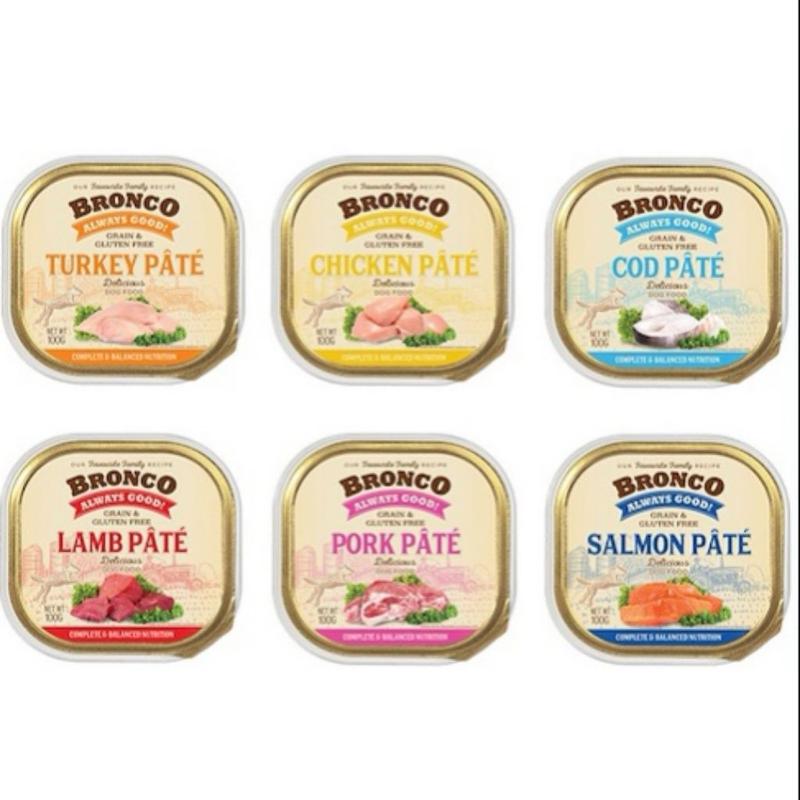[Bundle of 16] Bronco Dog Pate Tray 100g - TikTok Shop Singapore