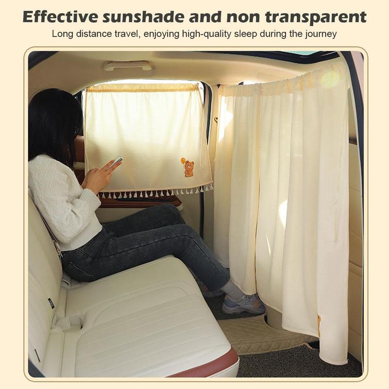 1pcs Car Privacy Partition Curtain Car UV Protection Curtain - TikTok ...