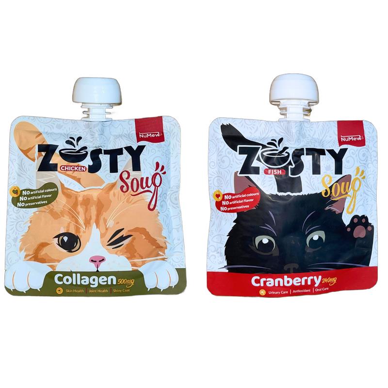 Numew Zesty Cat Soup Pouch Hydrating Kidney Enhance Cranberries ...