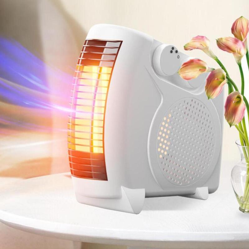 Electric Desktop Space Heater Low Noise White Office Heater for ...