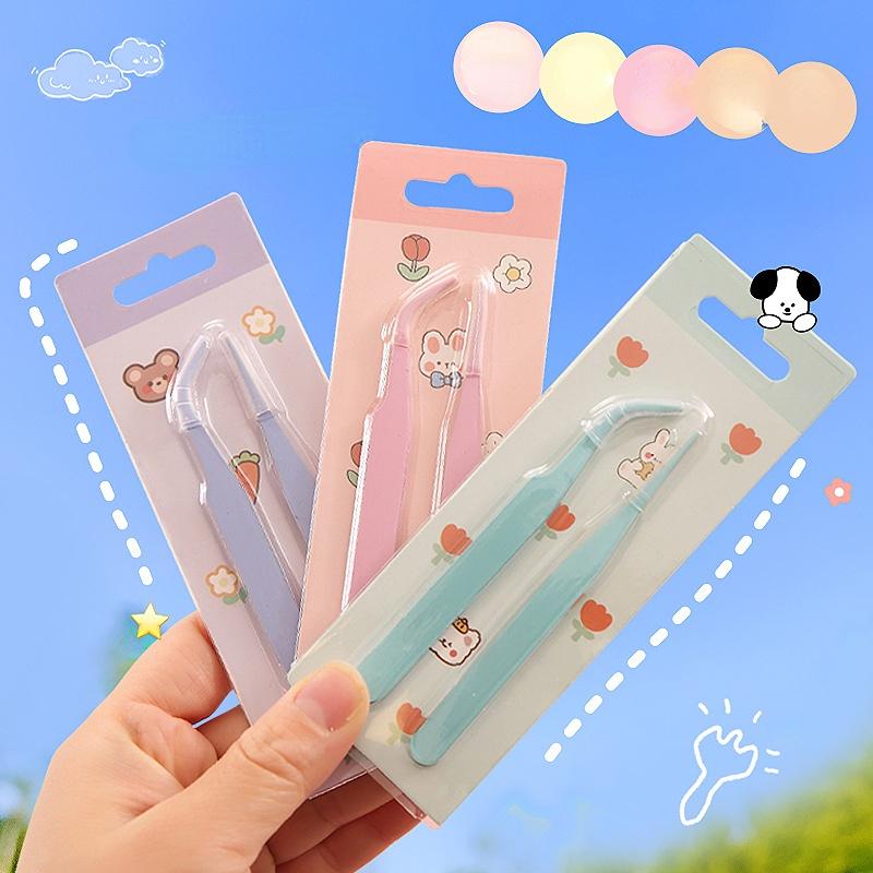 Colored Tweezers Straight and Bended Tweezers Stainless Stee - TikTok ...