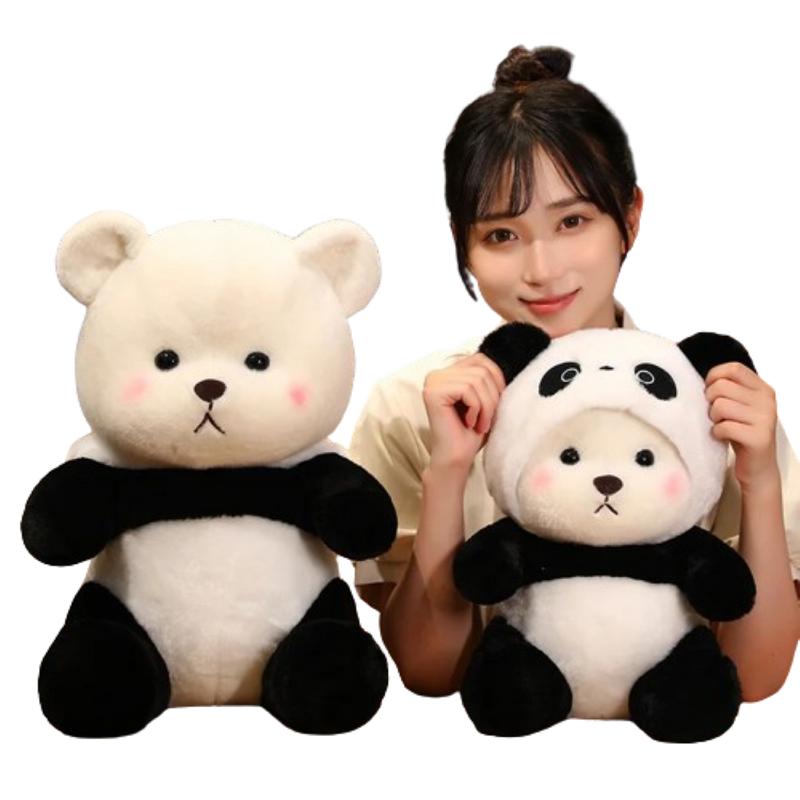 Boneka Beruang Hoodie Panda Dolls Bisa di Buka Kupluk Cospla - Shop ...