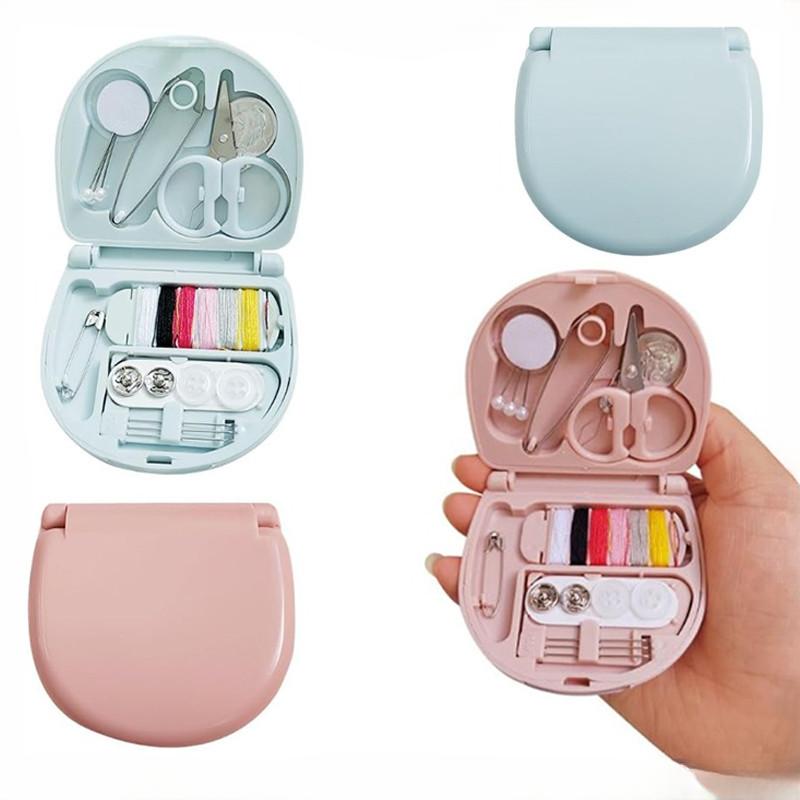 ORAINA Portable Sewing Kit Portable Travel Sewing Box Heart Shaped ...