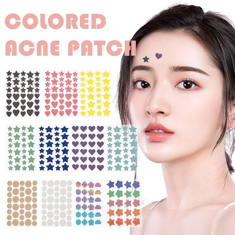 Colorful Fun Stars Acne Patch Cute Concealer Acne Light Breathable ...