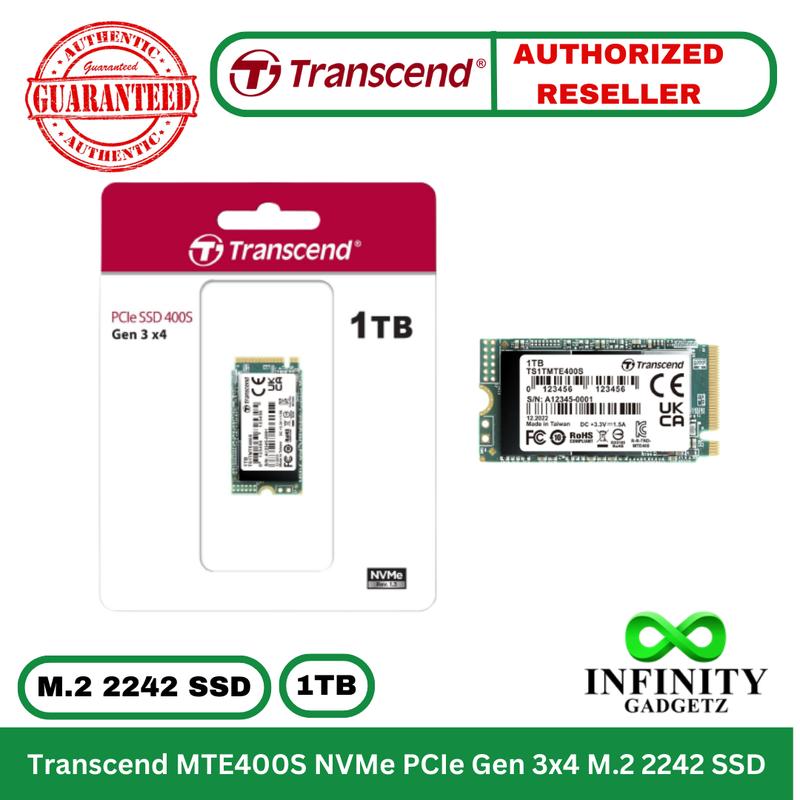 1TB Transcend MTE400S NVMe PCIe Gen 3x4 M.2 2242 SSD 400S 2000MB/s - TikTok Shop Philippines